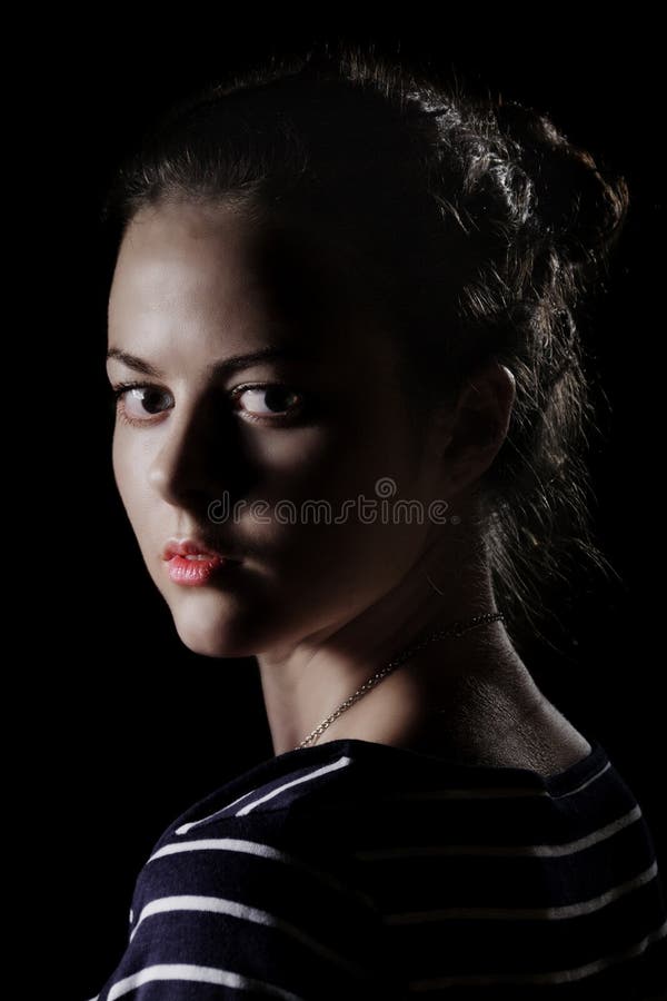 Scared Girl In The Dark