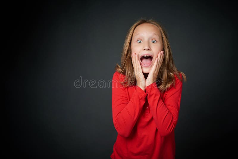 Afraid Cute Preteen Girl Stock Photos - Free & Royalty-Free Stock ...