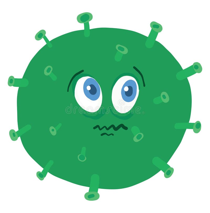 Scared Green Alien, Cute Cartoon Monster. Colorful Vector Character ...