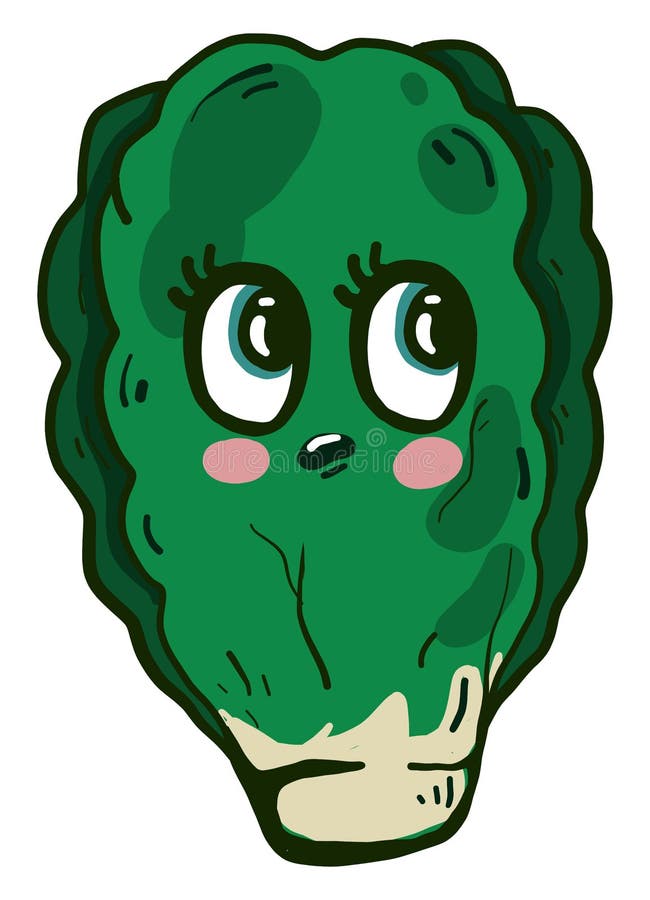 Vegetable Scared Lettuce Stock Illustrations – 20 Vegetable Scared ...