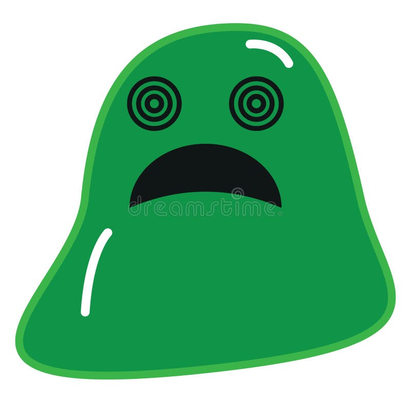 Scared Green Monster Icon Stock Vector Illustration Of Color 259400129
