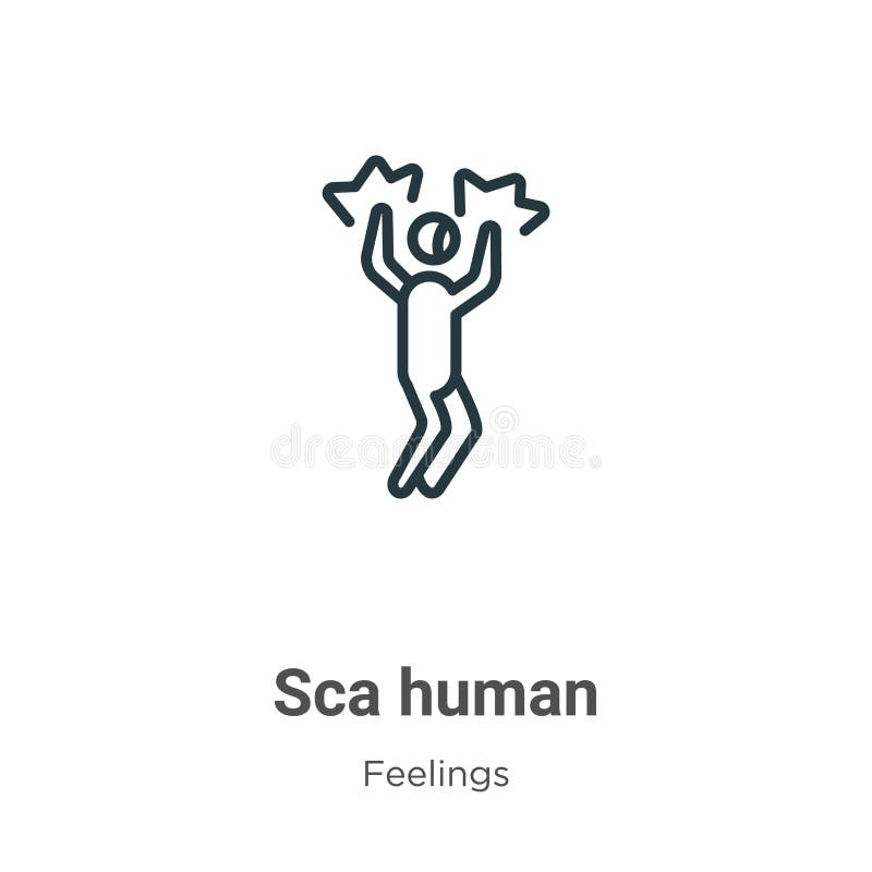 Outline of Scared Child stock illustration. Illustration of sketch ...