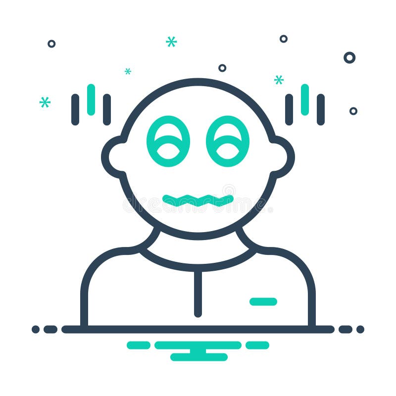 Scared Afraid Man Wrapped in Red Fear Tape Stock Illustration ...