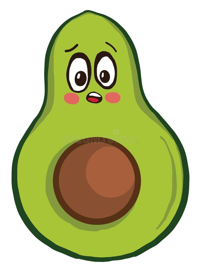 Scared Avocado Stock Illustrations – 54 Scared Avocado Stock ...