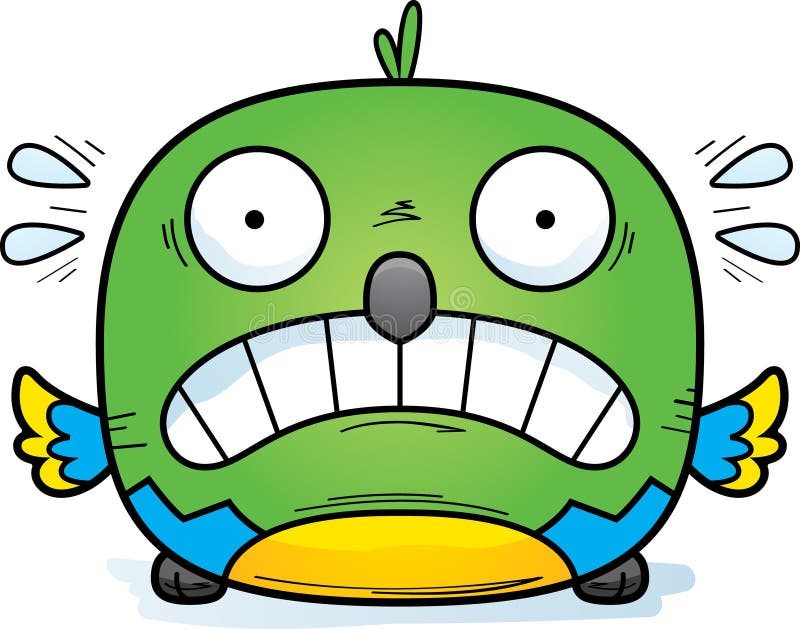 Sad Little Parrot stock vector. Illustration of animal - 47400765