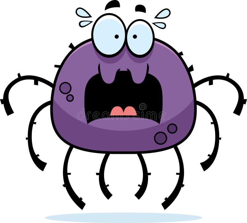 Scared Little Spider stock vector. Illustration of clip - 47090774