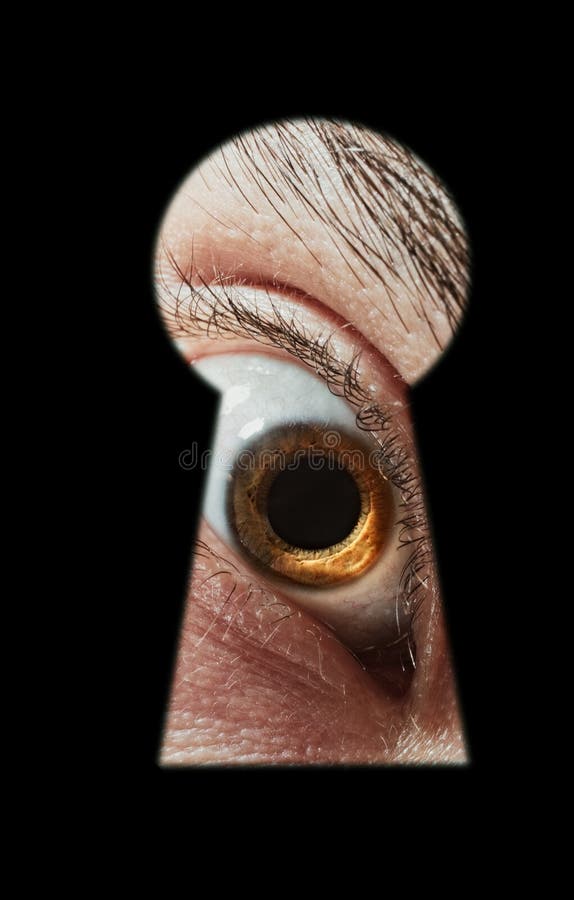 Eye in keyhole. VIP stock photo. Image of keyholes, keyhole - 5818146