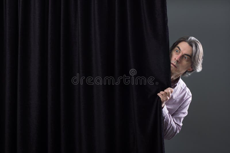 Scared adult man stock image. Image of frightened, looking - 20521723