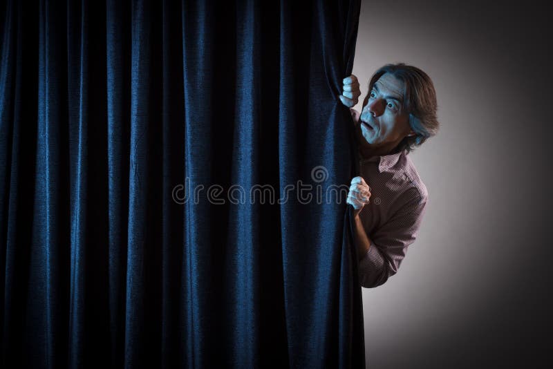 Scared adult man stock image. Image of frightened, looking - 20521723