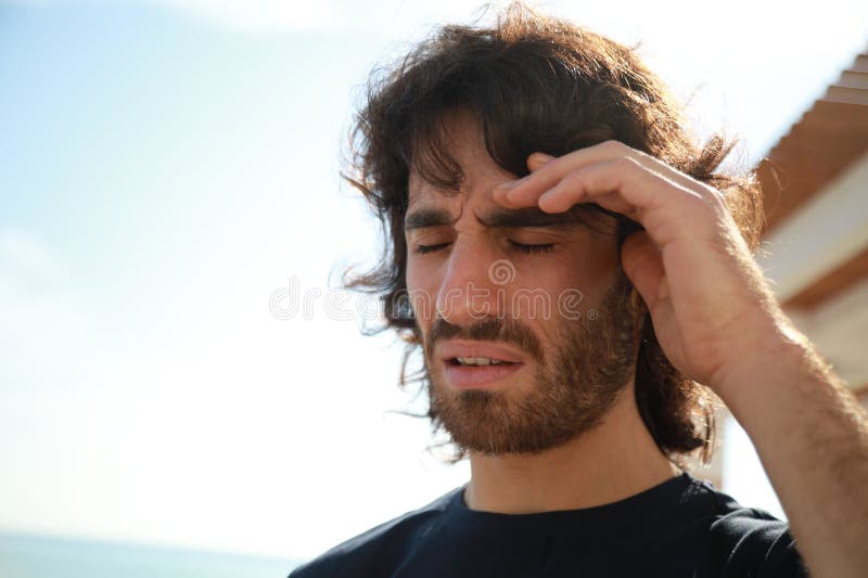 Scared Man Raises His Hands before Receiving Theft from a Criminal in a ...