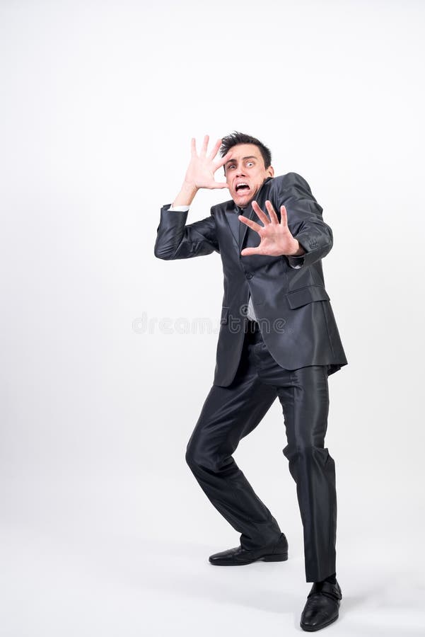 Man Scared Full Body