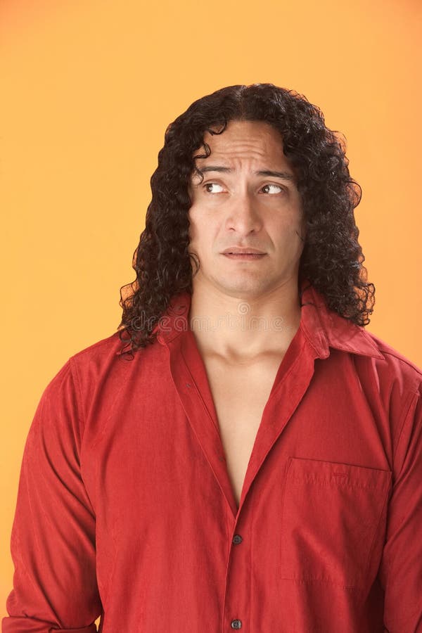 Handsome Man with Strong Features Stock Image - Image of long, male ...