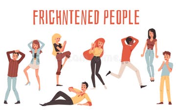 Running Scared Women Stock Illustrations – 33 Running Scared Women ...