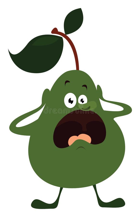 Scared Green Alien, Illustration, Vector Stock Vector - Illustration of ...