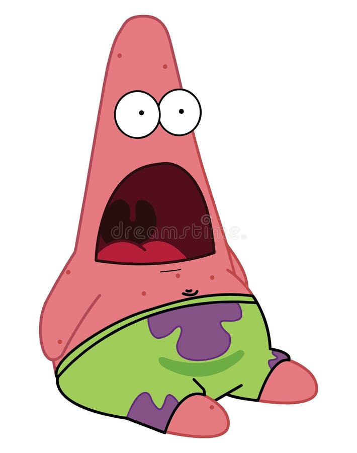 Scared and Scared Face of Scared Character Patrick Star Stock Vector - Illustration of artistic ...