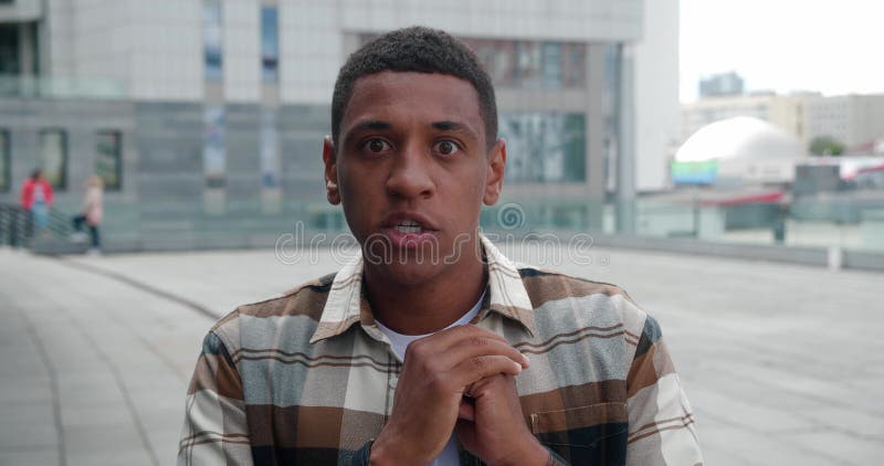 Man Is Shocked To See Something Terrible Shocked Stunned Man Stock