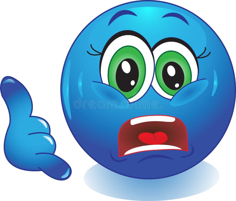 Scared Smiley. stock illustration. Illustration of poor - 31494214