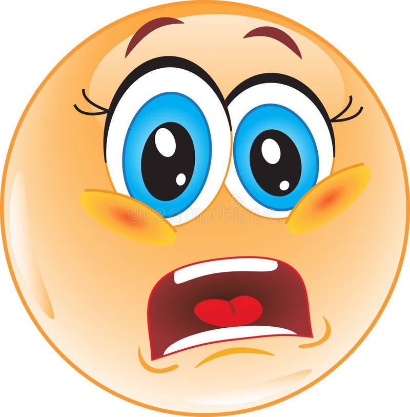 Scared Smiley. stock illustration. Illustration of ball - 31070611