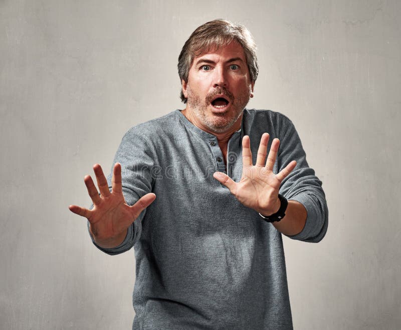 Scared threatened man stock image. Image of scared, people - 89348233