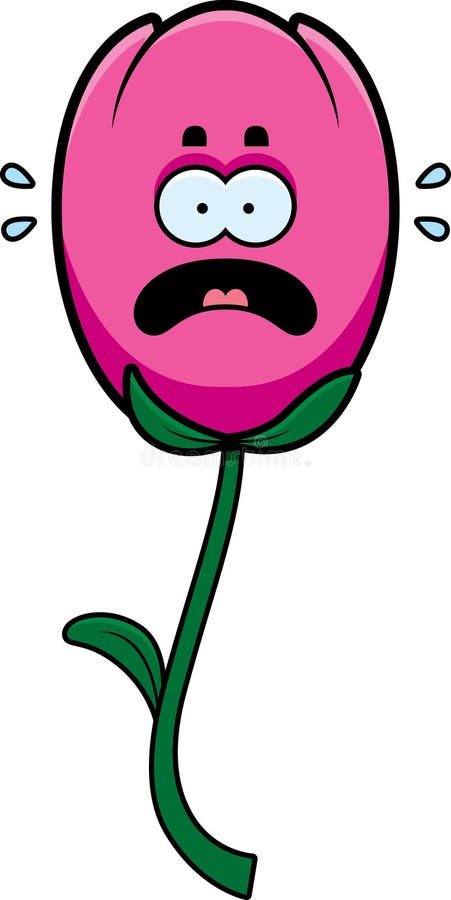 Scared Tulip stock vector. Illustration of screaming - 47754606