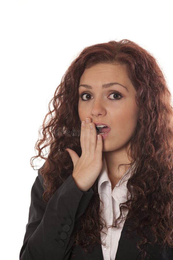 Scared woman stock photo. Image of shock, human, worried - 22268598