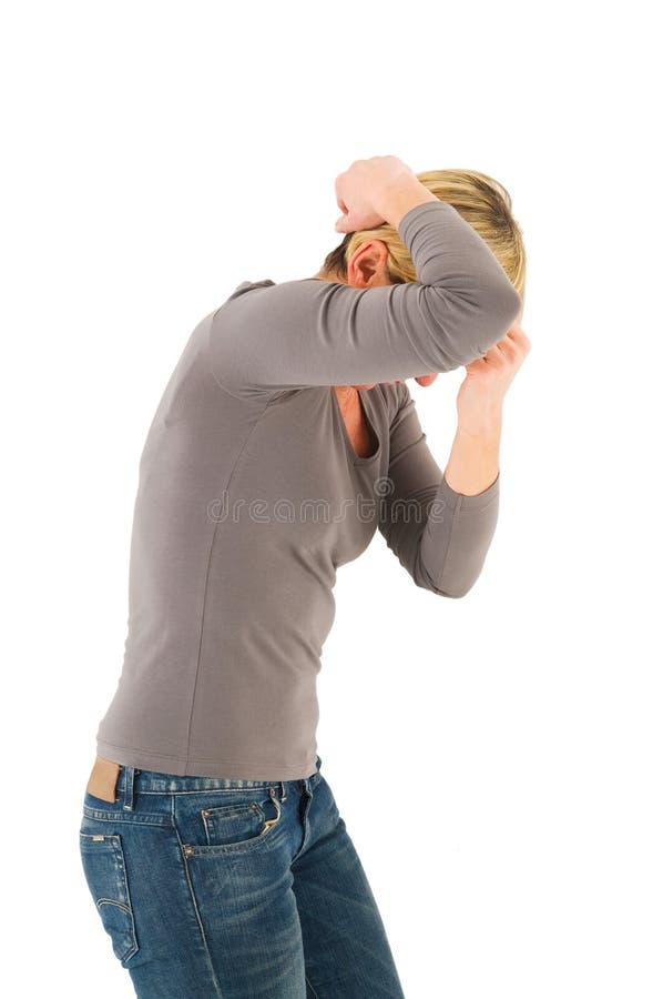 Scared woman stock image. Image of years, adults, people - 24769421