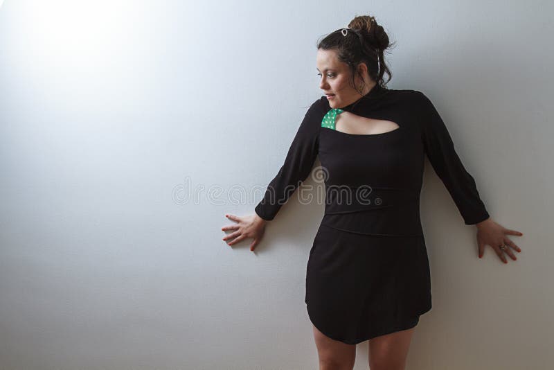 Scared woman stock image. Image of standing, adult, thirties - 34849877