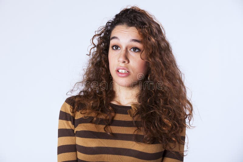 Teenager woman Studio stock photo. Image of eyes, contented - 36420350