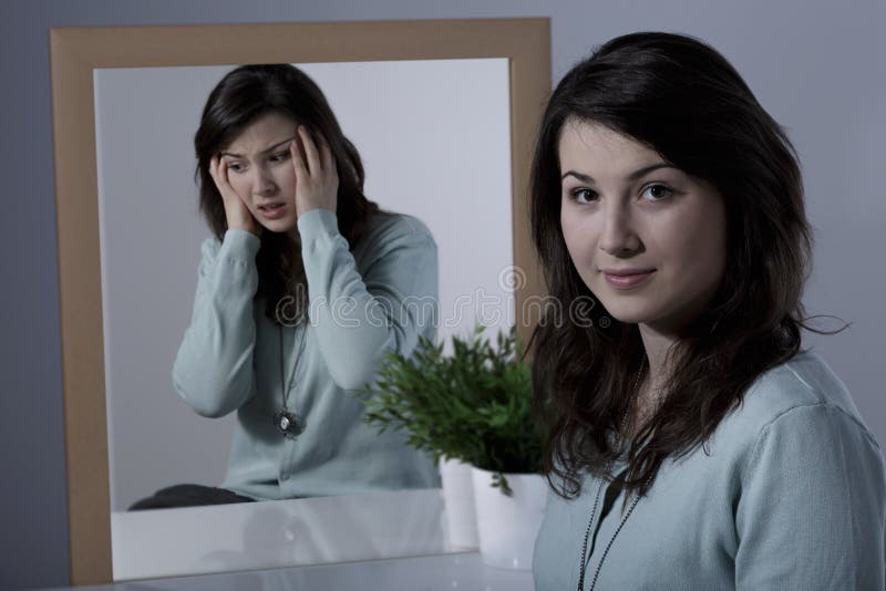 Woman with depression stock photo. Image of manic, girl - 54016690