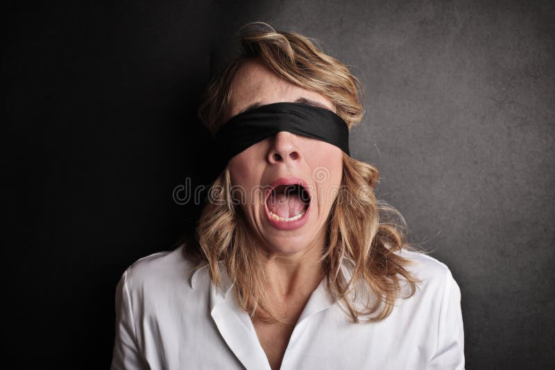 Scared woman stock image. Image of fear, person, benefit - 32884167