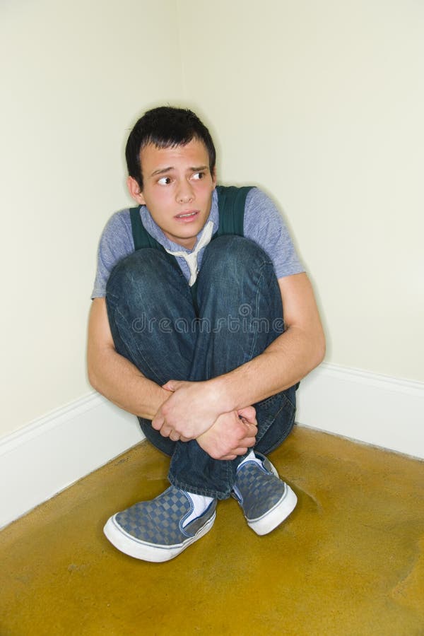 Scared Young man stock photo. Image of horrified, scared - 5621776