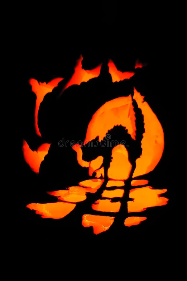 Scaredy-Cat Pumpkin stock image. Image of orange, bristle - 78958879