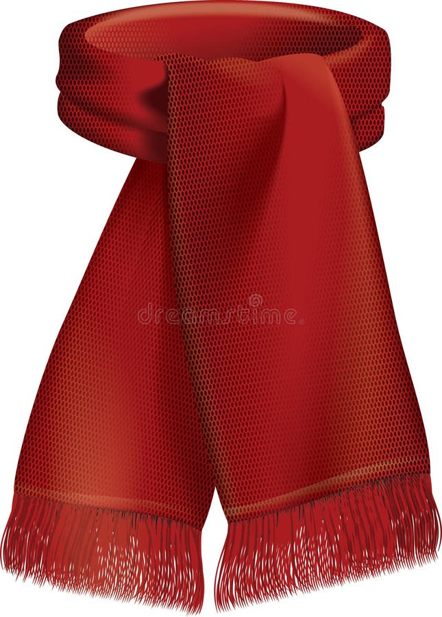 Scarf stock vector. Illustration of mockup, clothing - 16925651