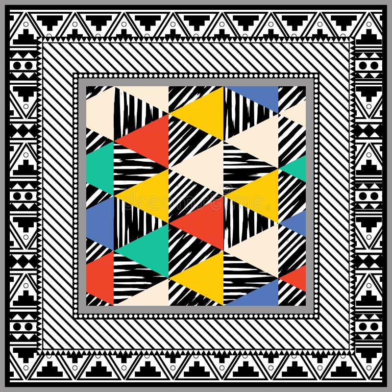 Scarf abstract background stock vector. Illustration of retro - 205814062