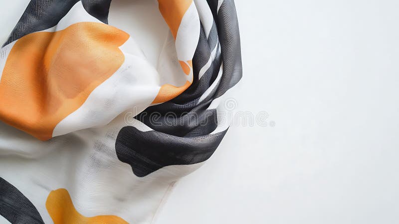 Scarf Black White Pattern Laying Background Stock Photos - Free ...