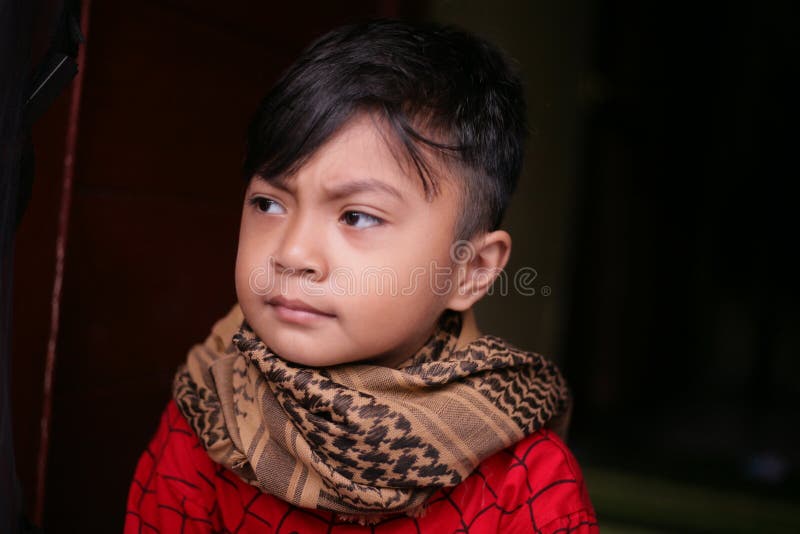 Scarf boy stock image. Image of handsome, tabanan, bali - 98524633