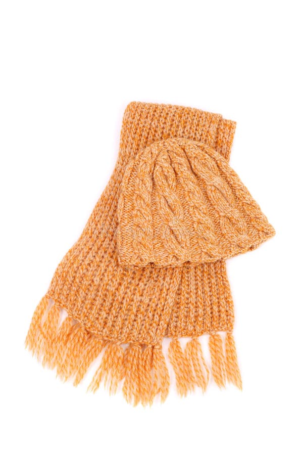 Scarf and cap stock image. Image of colored, garment - 36615279