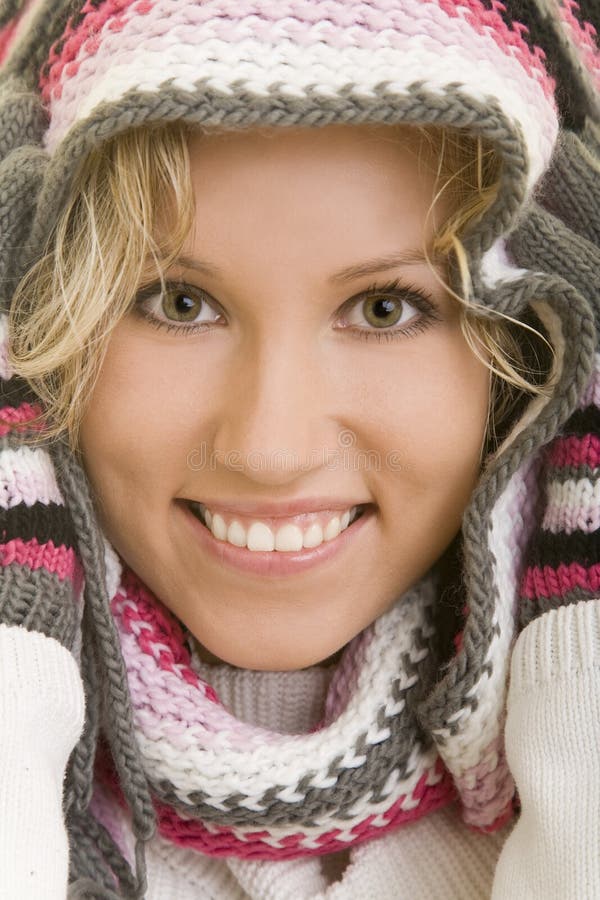 Scarf on the head stock image. Image of face, blond, caucasian - 6788759