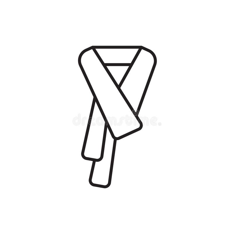 Scarf icon vector stock vector. Illustration of sign - 348420216