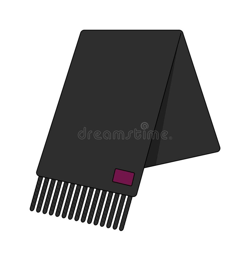 Scarf (muffler) Template Illustration Stock Vector - Illustration of ...