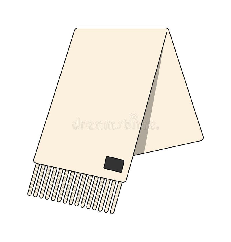 Scarf (muffler) Template Illustration Stock Vector - Illustration of ...