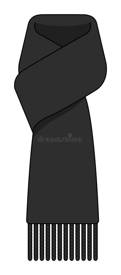 Scarf (muffler) Template Illustration Stock Illustration - Illustration ...