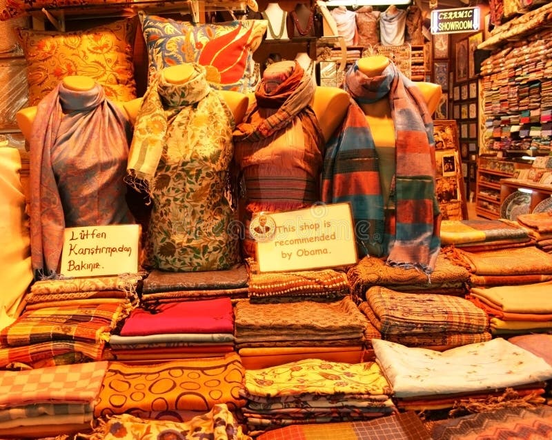 Scarf Shop editorial stock image. Image of dress, commerce - 17875224