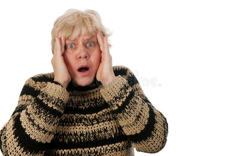 Scaring woman stock image. Image of head, white, woman - 23300231