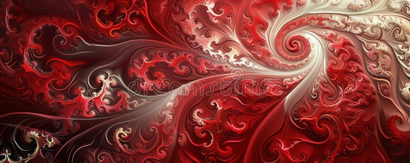 Scarlet Abstract Backdrop Featuring Intricate, Swirling Designs and ...