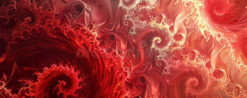 Scarlet Abstract Backdrop Featuring Intricate, Swirling Designs and ...
