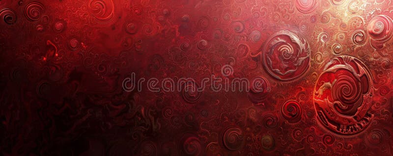 Scarlet Abstract Background Featuring Intricate, Swirling Patterns and ...