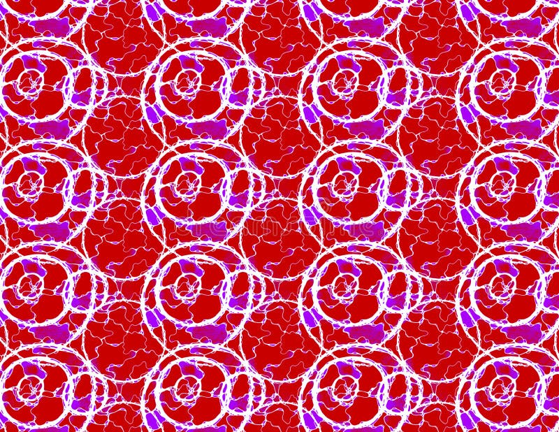 Scarlet Bubbles Abstract Background Pattern Stock Illustration ...