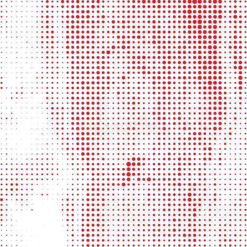 Scarlet Halftone Print. Flame Abstract Digital. Red Vector Digital ...