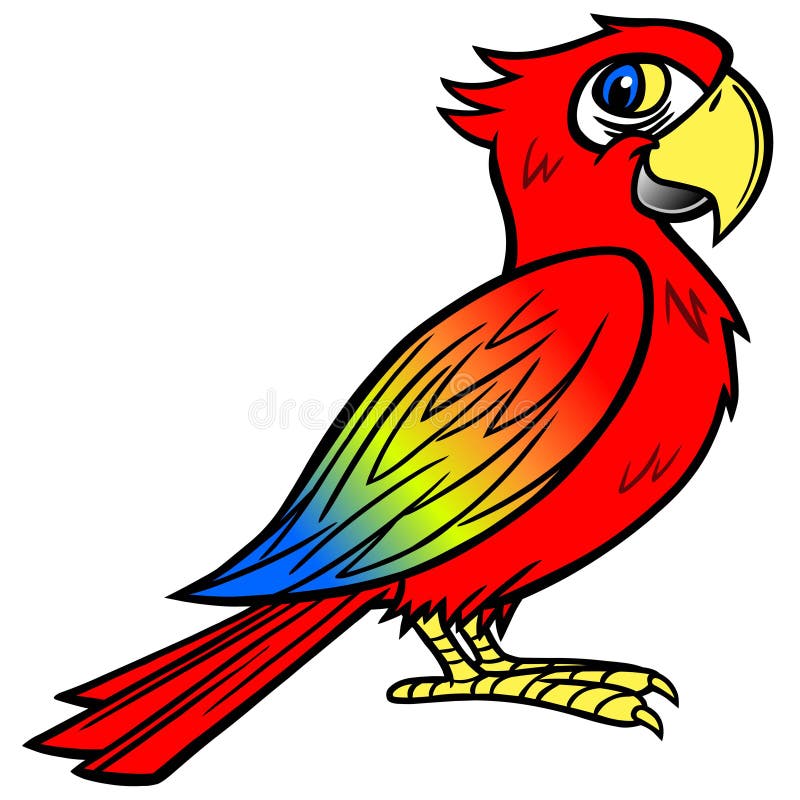 Scarlet Macaw Stock Illustrations – 1,365 Scarlet Macaw Stock ...